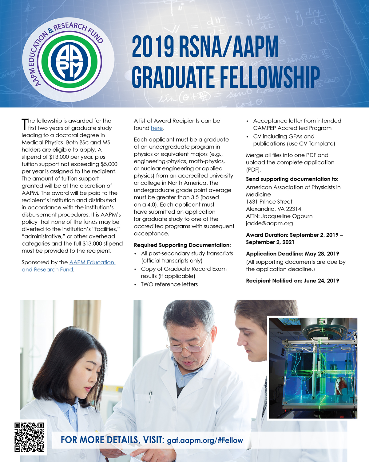 AMERICAN ASSOCIATION OF PHYSICISTS IN MEDICINE